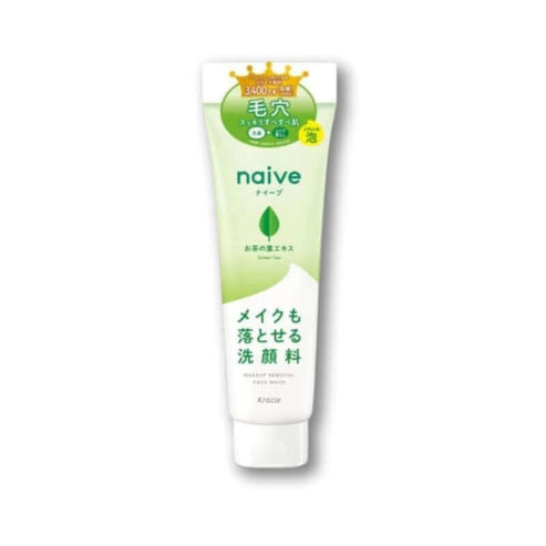 Naive Tea Leaf Extract Makeup Remover Face Wash | Japanese Skincare ...