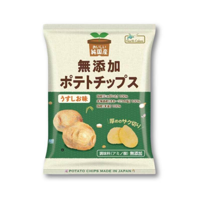 North Colors Additive free Potato Chips - Light Salt | Japanese Snack ...